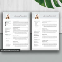 Modern Resume Template for MS Word, Cover Letter, Job-Winning CV ...