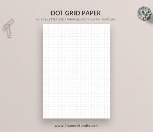 Basic Pages, Dot Grid, Grid, Lined Paper, Notebook, A4, Letter Size, A5 ...