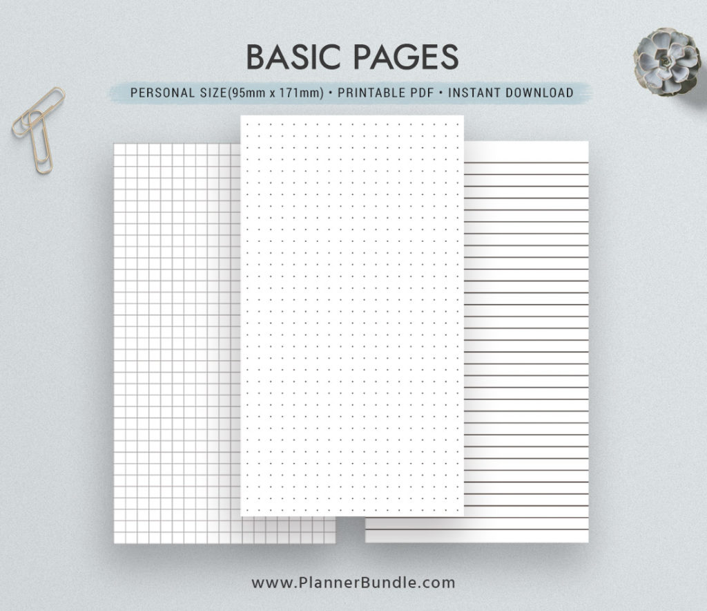 Planner Templates – Personal Size – PlannerBundle.com
