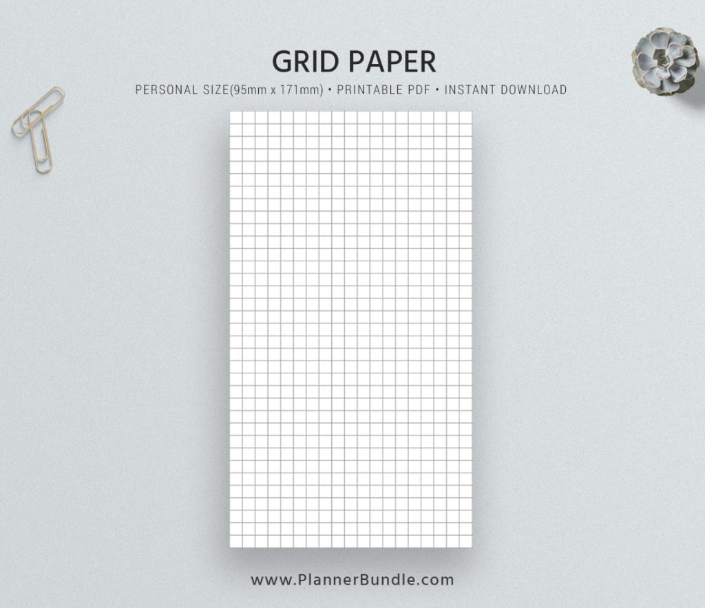 Basic Page Printable, Dot Grid, Grid, Lined Paper, Personal Size ...