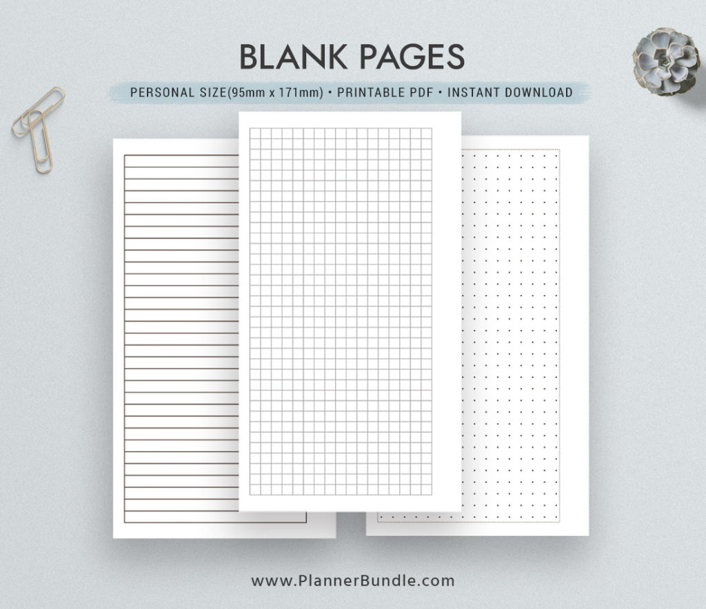 Planner Templates – Personal Size – PlannerBundle.com