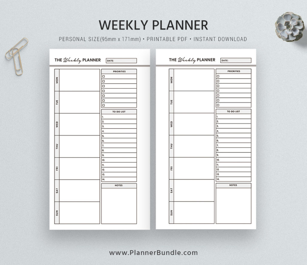Planner Bundle, Daily, Weekly, Monthly, To Do, Notes, Planner Inserts ...